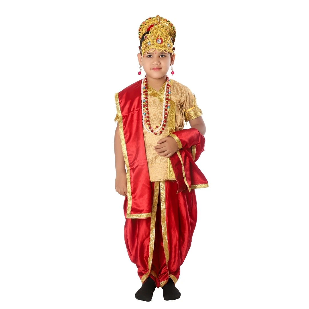 Hindu Raja Fancy Dress Costume For Boys